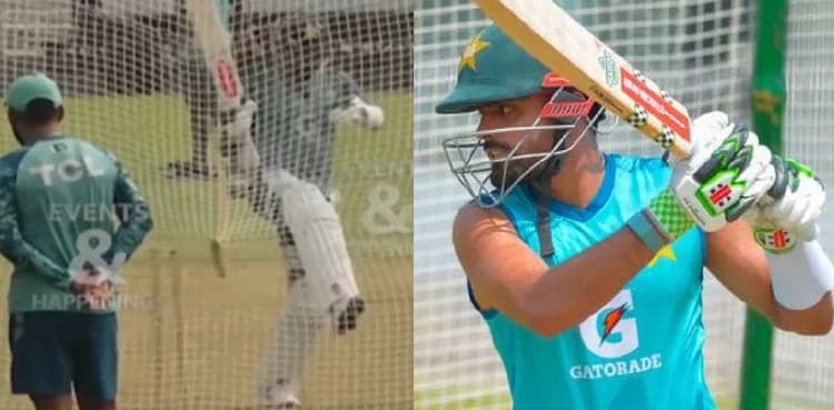 Viral: Babar Azam kicks stumps in frustration in nets