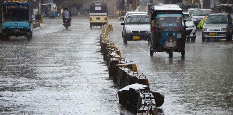 Rainfall statistics in Pakistan over past 24 hours