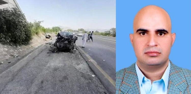 Senator Taj Afridi car accident on motorway